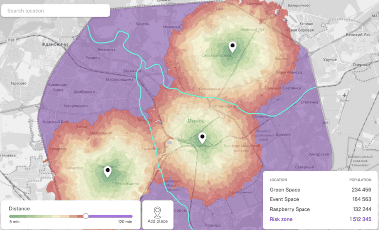 Catchment Area Analysis - Kontur Inc.