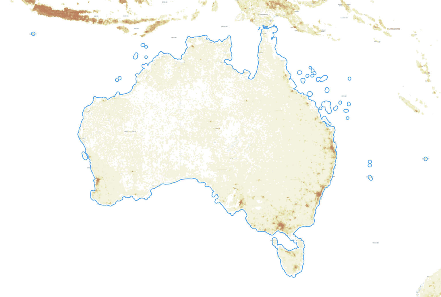 Discovering Australia Population Density: Interactive Map